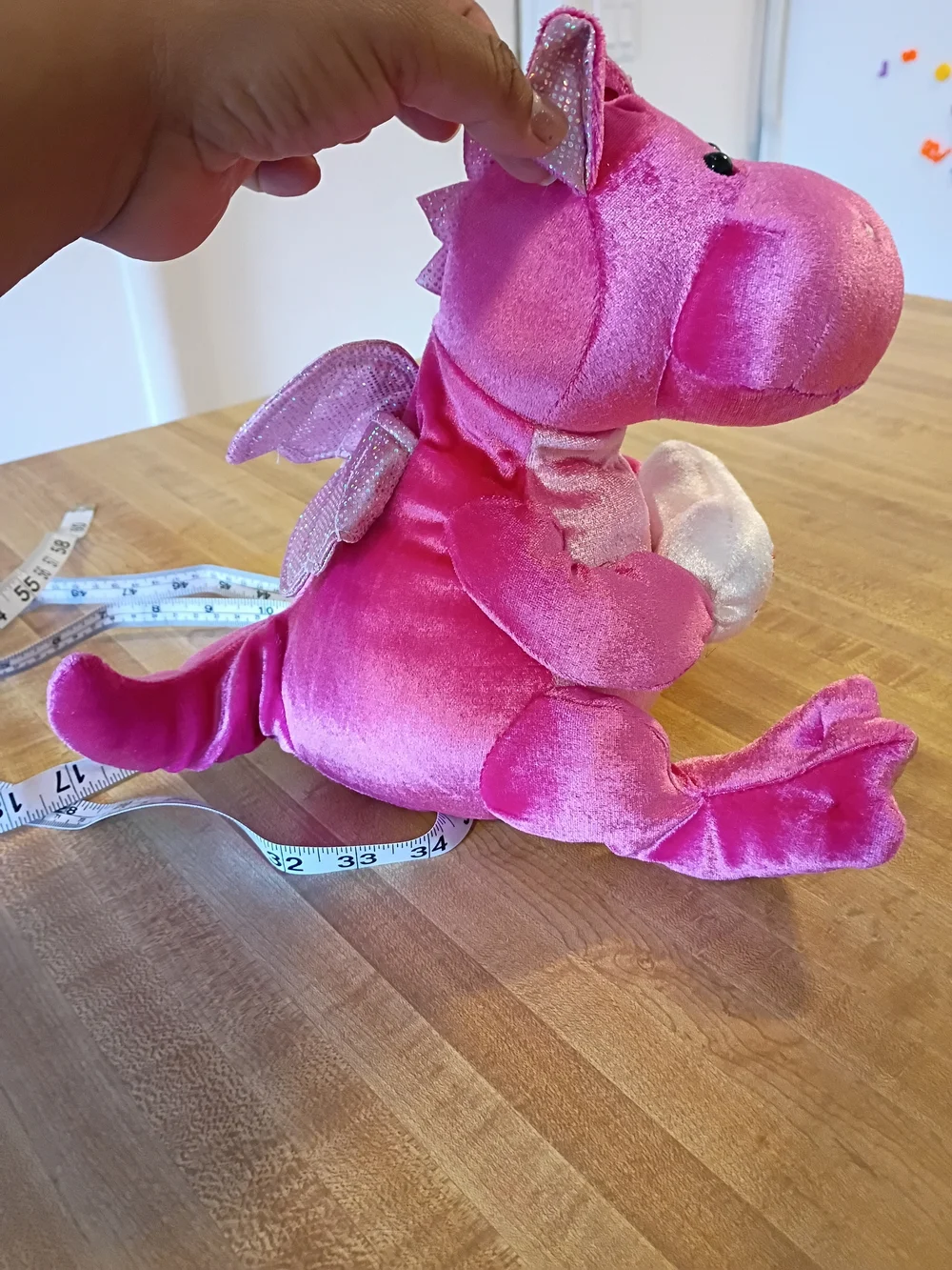 Toys | Hot Pink Plush Hippo Holding Be Mine Heart | Poshmark